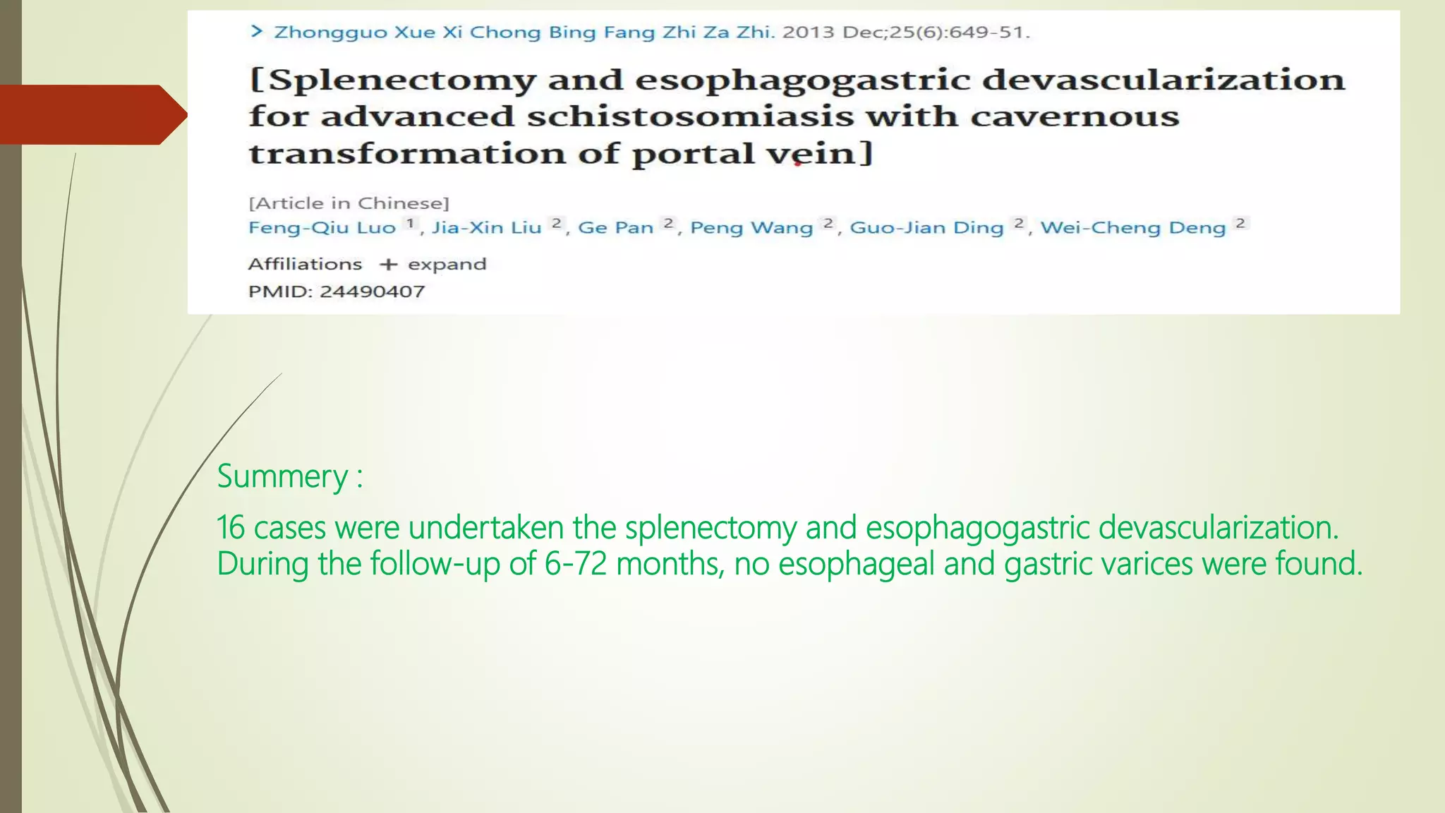 Devascularization in portal hypertension.dr quiyum | PPTX