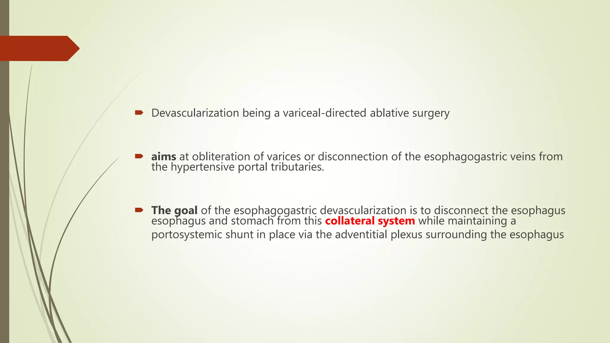 Devascularization in portal hypertension.dr quiyum | PPTX