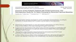 Devascularization in portal hypertension.dr quiyum | PPTX