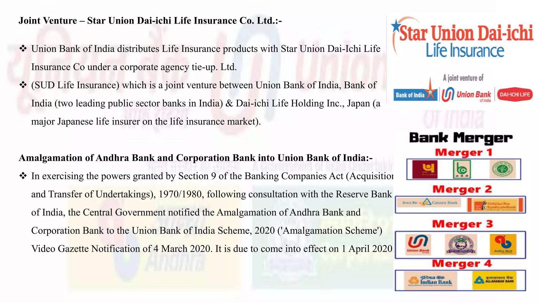 Union Bank Of India , its Mergers and NPA | PPTX
