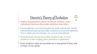 DARVIN THEORY OF EVOLUTION,DARVINISM.pptx
