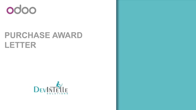PURCHASE AWARD LETTER | PPTX