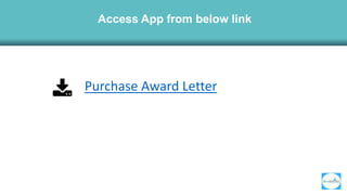 PURCHASE AWARD LETTER | PPTX