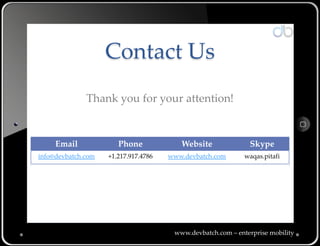 Mobile App Developers - DevBatch | PPTX