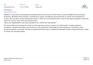 Mobile App Developers - DevBatch Web Design & Development Portfolio | PPT