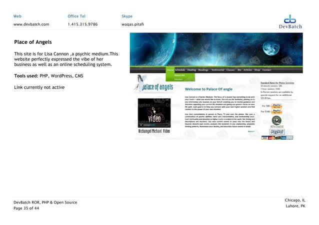 Mobile App Developers - DevBatch Web Design & Development Portfolio | PPT | Free Download