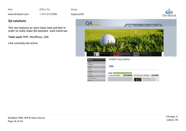 Mobile App Developers - DevBatch Web Design & Development Portfolio | PPT