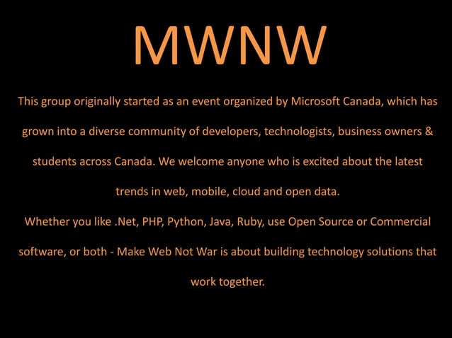 DevCamp Toronto - Introduction | PPT