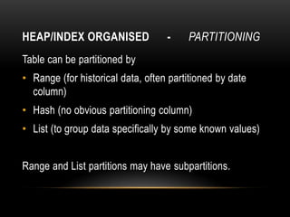 Юра Гуляев. Oracle tables | PPT