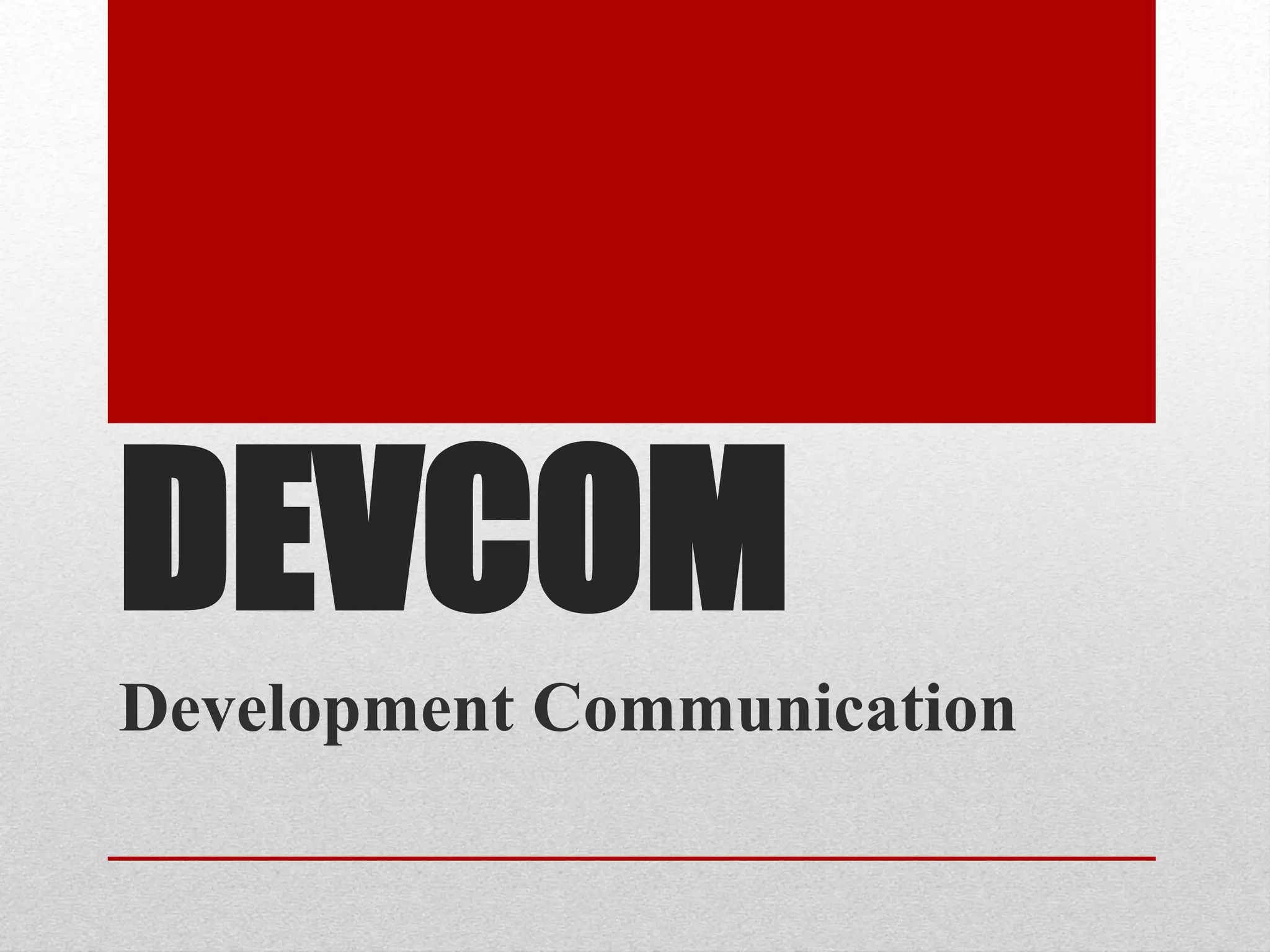 Devcom-Journalism | PPTX