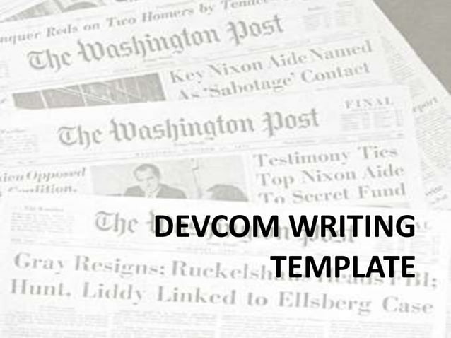 DevCom writing | PPTX