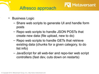 Alfresco from an agile framework perspective | PPT