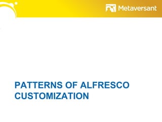Alfresco from an agile framework perspective | PPT
