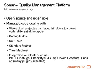 Blackboard DevCon 2012 - Ensuring Code Quality | PPTX | Web Development ...