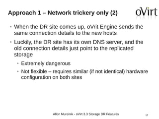 Disaster Recovery Strategies Using oVirt's new Storage Connection ...