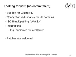 Disaster Recovery Strategies Using oVirt's new Storage Connection ...