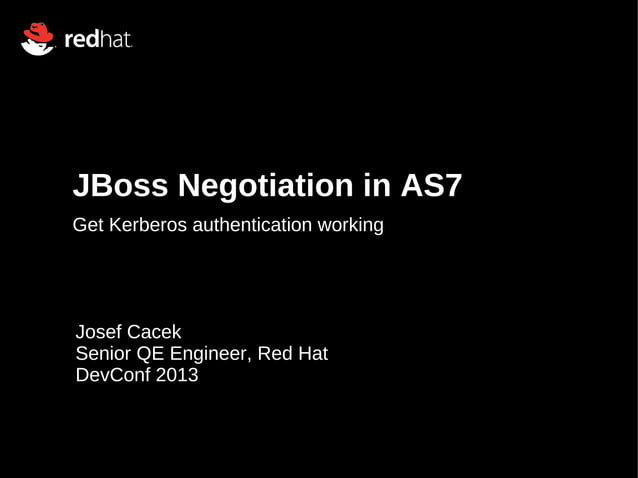 JBoss Negotiation in AS7 | PPT