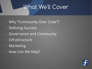 Community Over Code: How to Build a Successful Project | PDF