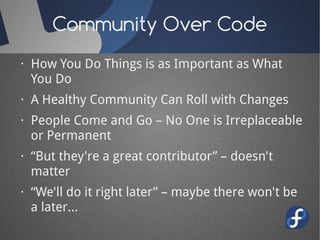 Community Over Code: How to Build a Successful Project | PDF