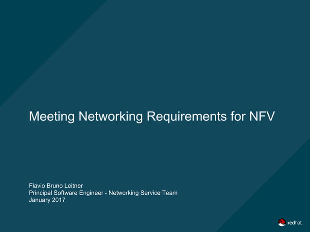 Dev Conf 2017 - Meeting nfv networking requirements | PPT