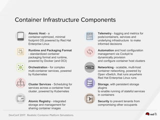 DevConf 2017 - Realistic Container Platform Simulations | PPT