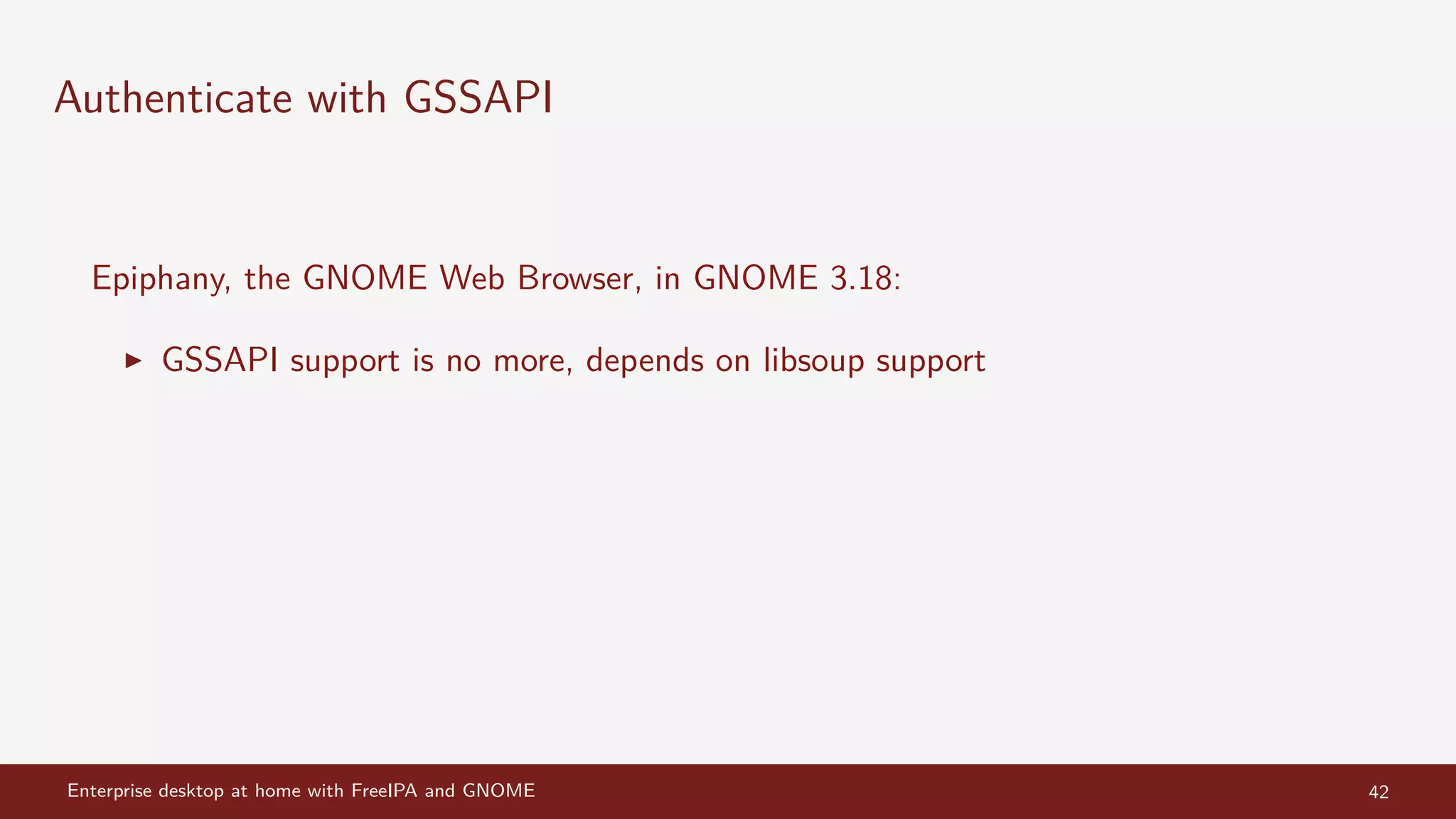 Enterprise desktop at home with FreeIPA and GNOME | PDF