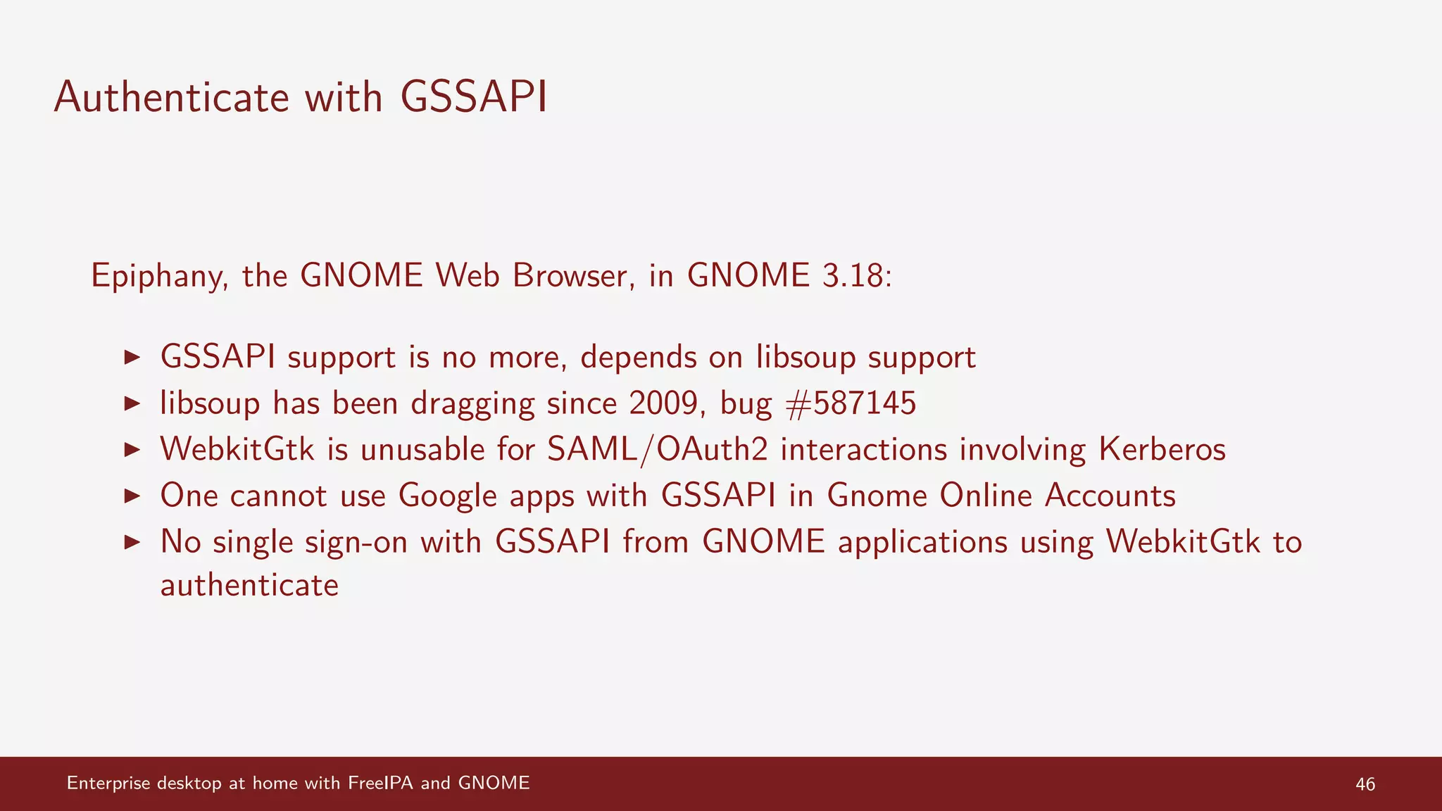 Enterprise desktop at home with FreeIPA and GNOME | PDF