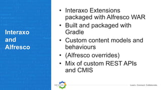 Alfresco DevCon 2019: Interaxo - A journey to Cloud Native | PPT