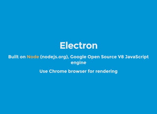 [DevDay 2016] Cross-platform desktop app with Electron - Introduction ...