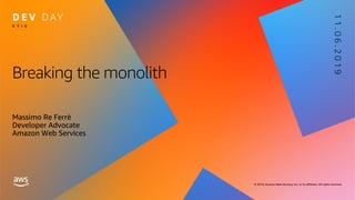 Breaking the monolith (an example) | PPT