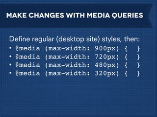 Responsive Web Design: From Mobile To Desktop, And Beyond (updated for ...