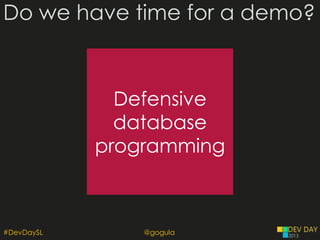 The Developer vs. The Relational Database: How to do it right | PPT