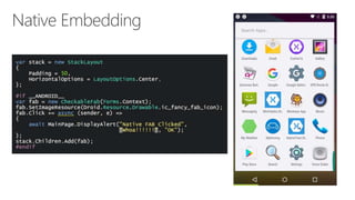 Cross-Plattform Native User Interfaces with Xamarin.Forms | PPT