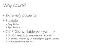 Connected & Disconnected Apps With Azure Mobile Apps | PPT