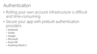Connected & Disconnected Apps With Azure Mobile Apps | PPT