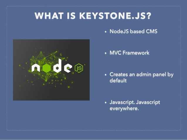 Keystone.js 101