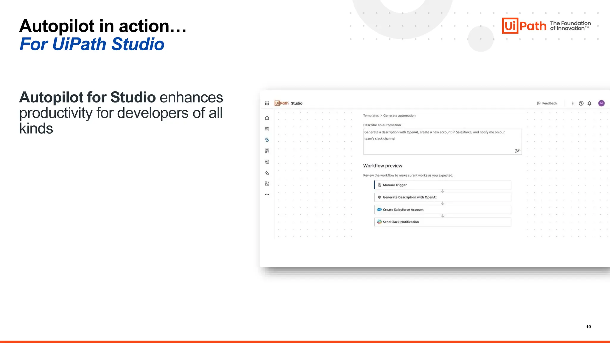 Dev Dives: Take your developer productivity to new heights with UiPath Autopilot™ | PDF