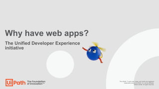 Dev Dives: Increase automation value with web apps in Studio Web | PPT