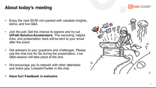 Dev Dives: Fast-track time to value with UiPath Solution Accelerators | PDF