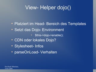 Zend Framework und das Dojo Toolkit | PPT
