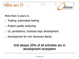 Java Development EcoSystem | PPT