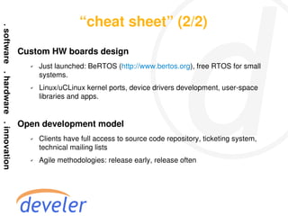 Develer - Company Profile | PPT