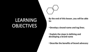 DEVELOP-A-BRAND-NAME- entrepreneurship subject | PPTX