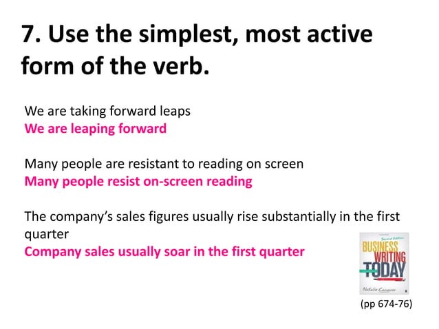 Developing an Effective Professional Writing Style (Sentence Edition) | PPT