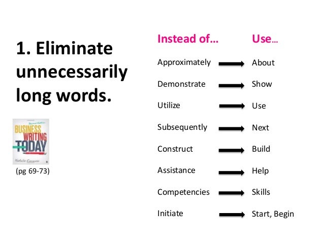 Developing an Effective Professional Writing Style (Sentence Edition)