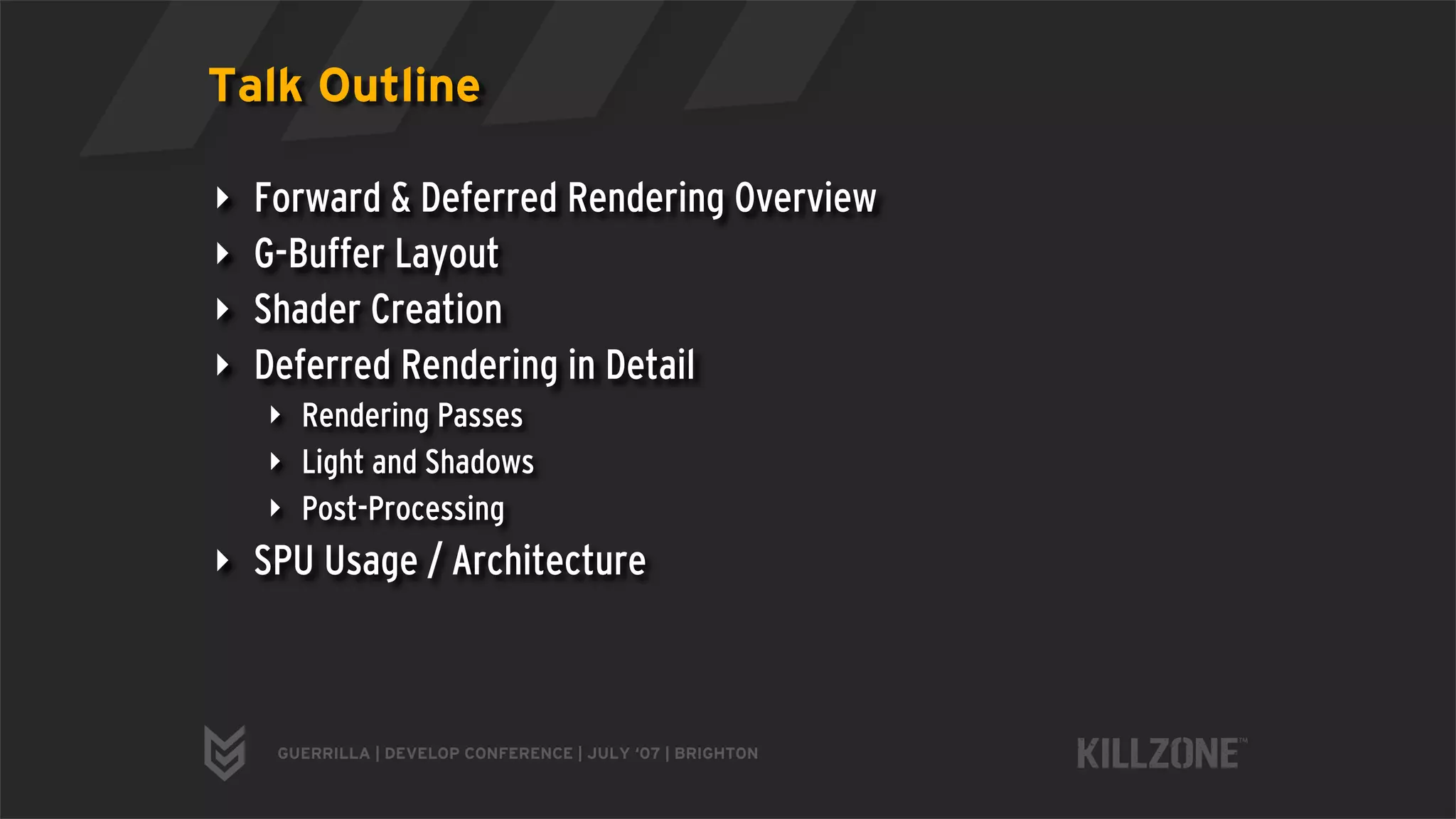 Deferred Rendering in Killzone 2 | PPT