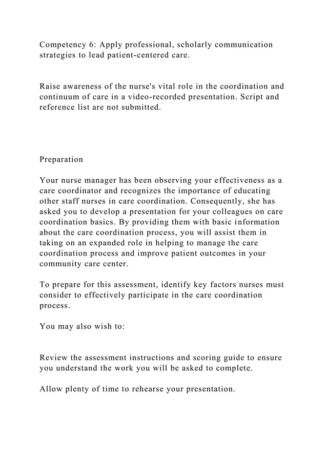 Develop a 20-minute presentation for nursing colleagues highligh.docx