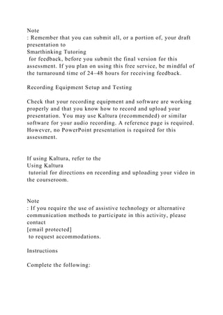 Develop a 20-minute presentation for nursing colleagues highligh.docx