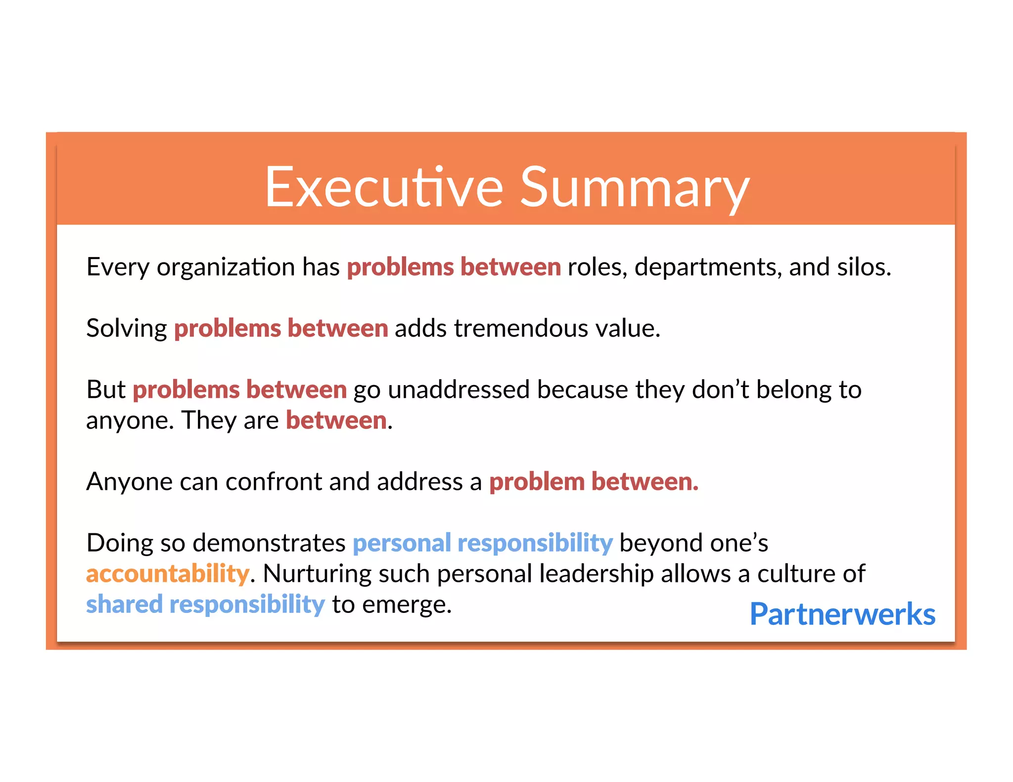Owning Problems Generates a Culture of Responsibility | PPT