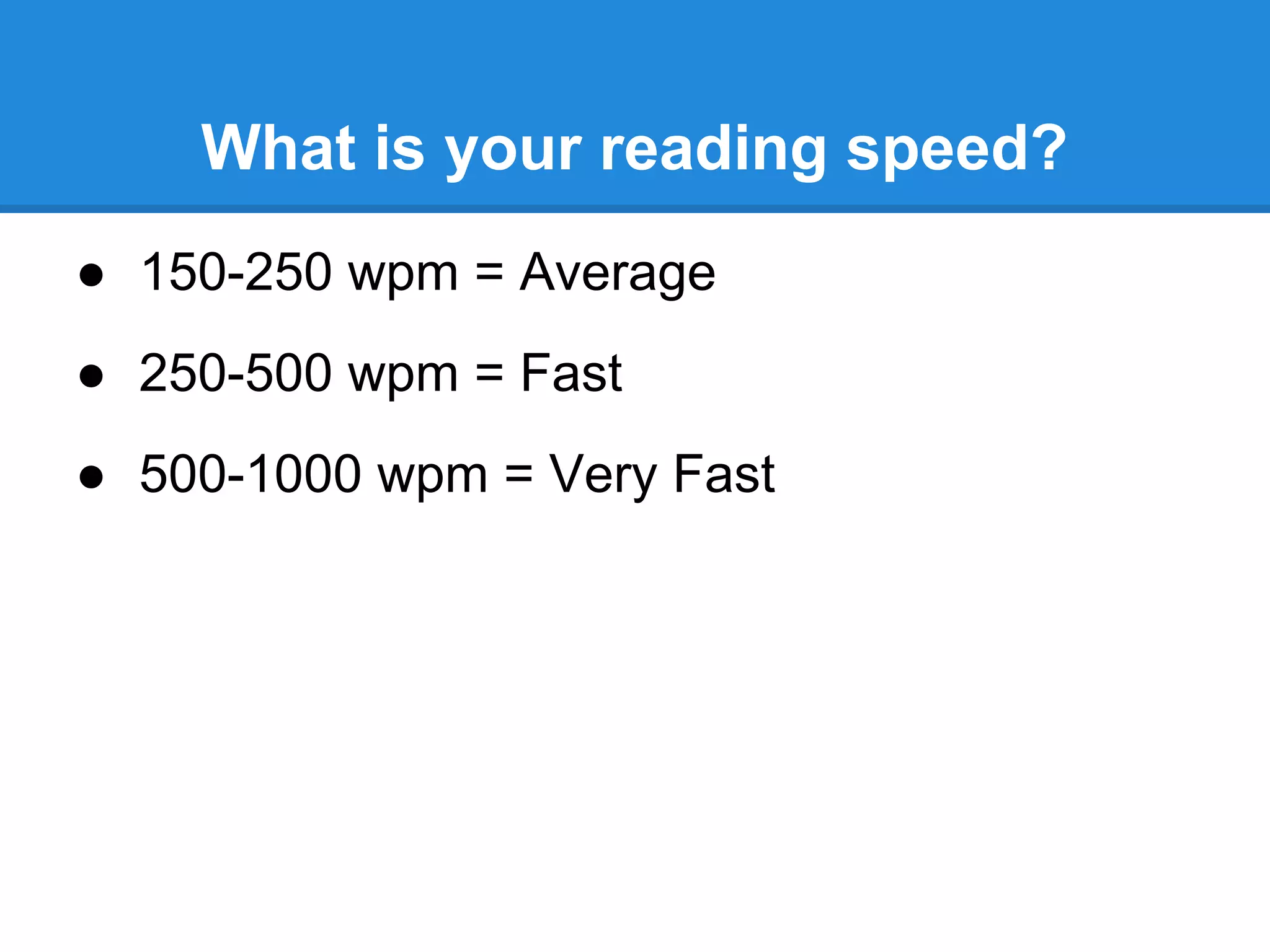 Speed Reading Class: Develop a Faster Reading Rate with High Speed ...